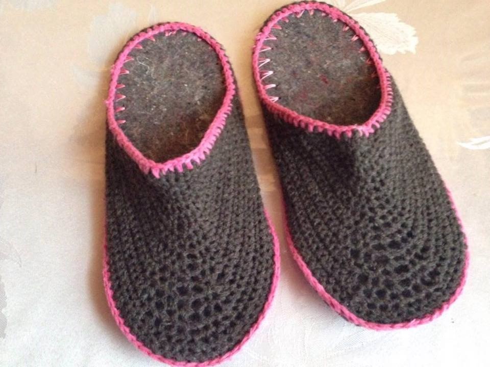 Háčkované papuče, cukle – Potvor - pomáhat tvořit