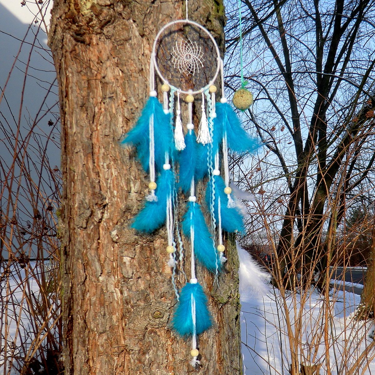 Lapač snů * na objednávku * Modrý s Křišťálem – Potvor - pomáhat tvořit