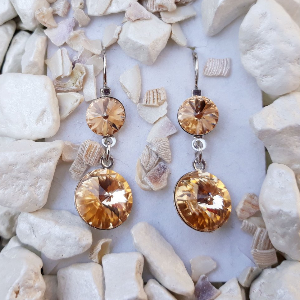 Swarovski Elements Náušnice Potvor Pomáhat Tvořit