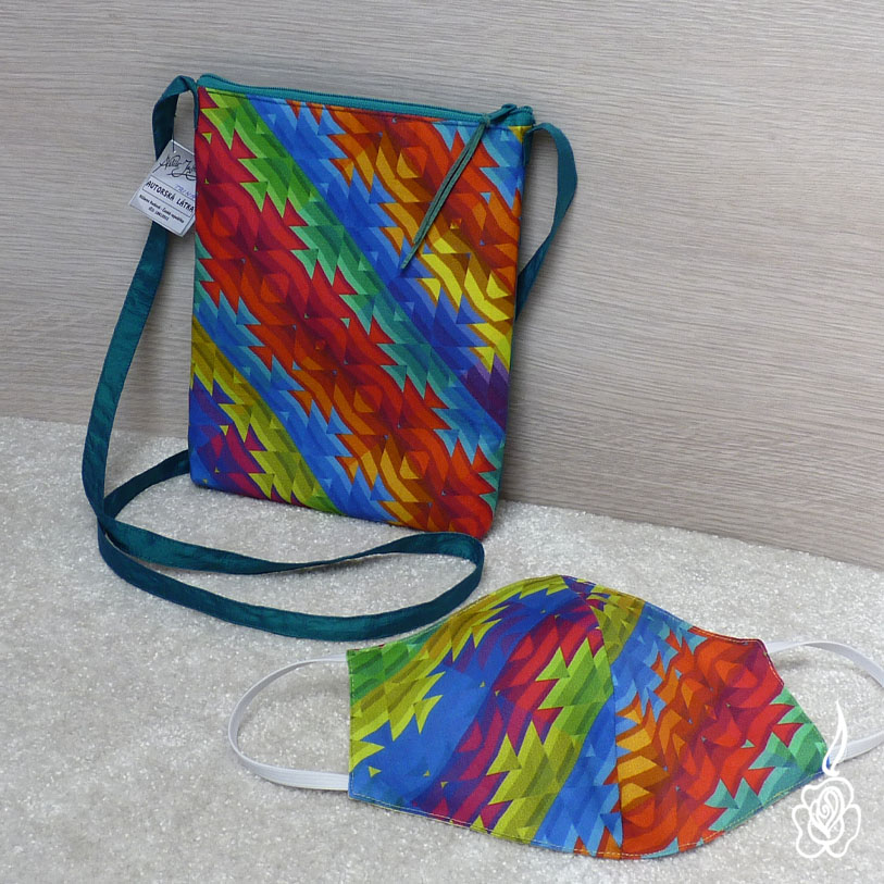 Originální taštička s rouškou - set – Potvor - pomáhat tvořit