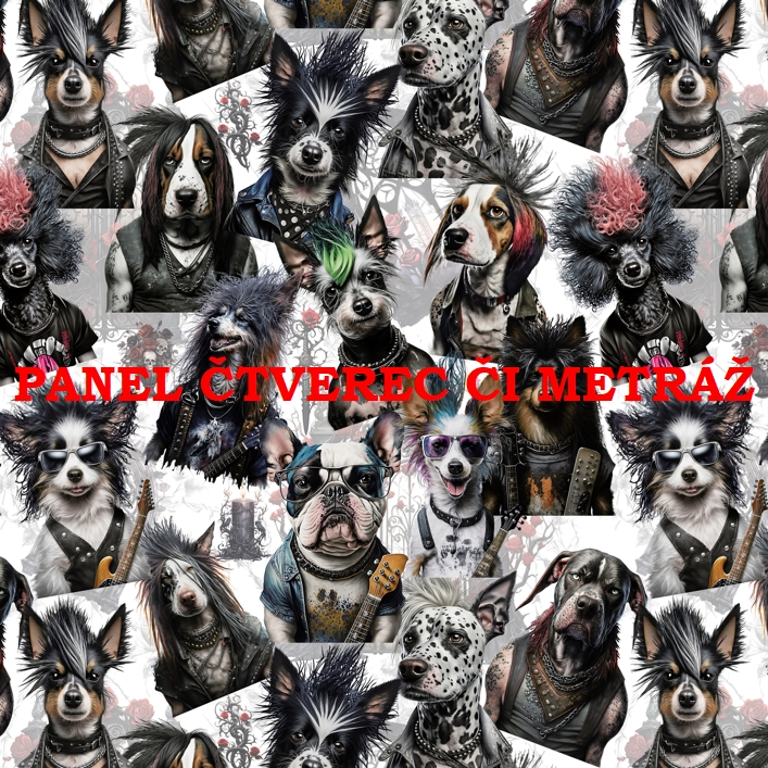 Látka - bavlna, úplet, teplákovina, kočárkovina, softy 310-221 – Potvor - pomáhat tvořit