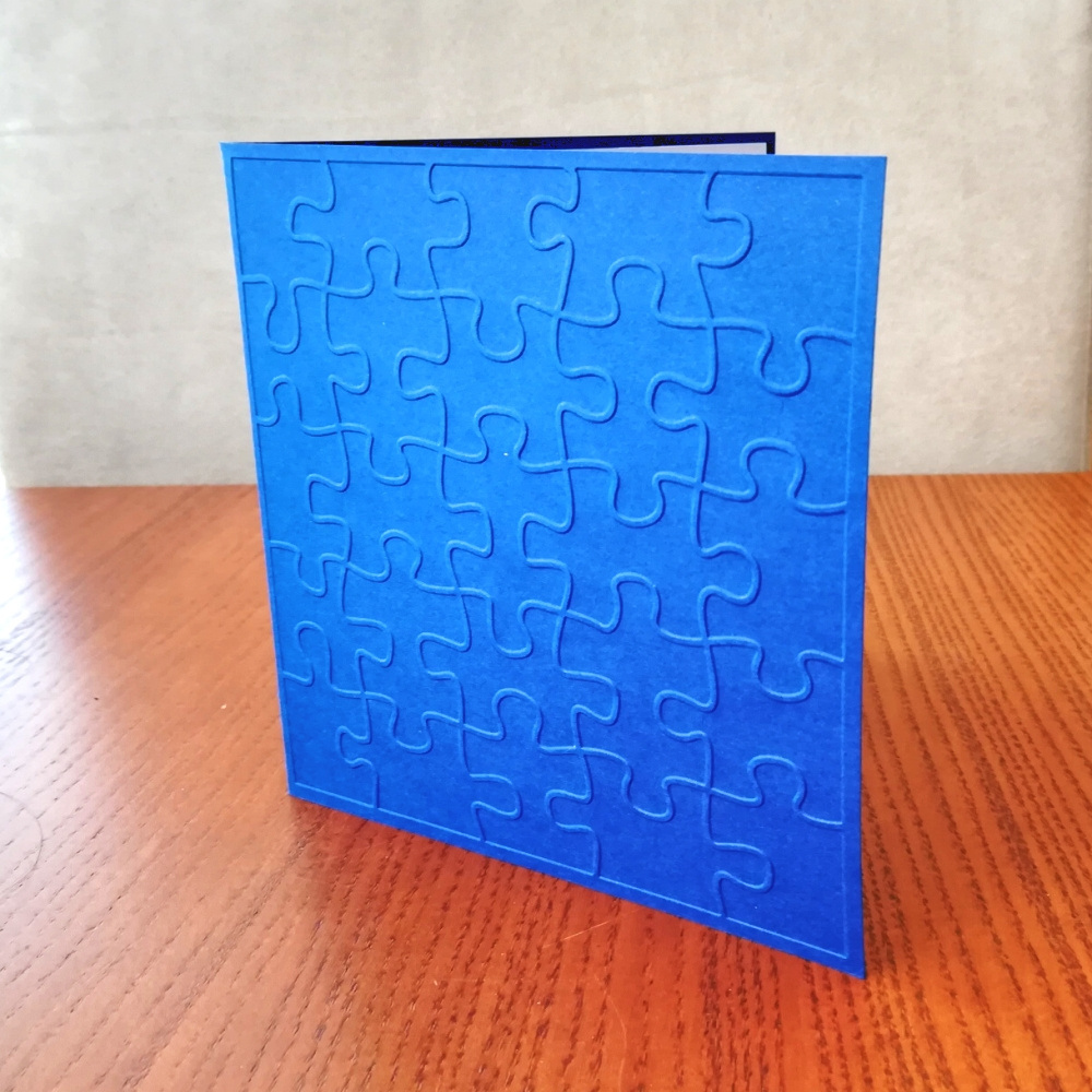 Svatební Oznámení Puzzle Modré Potvor Pomáhat Tvořit