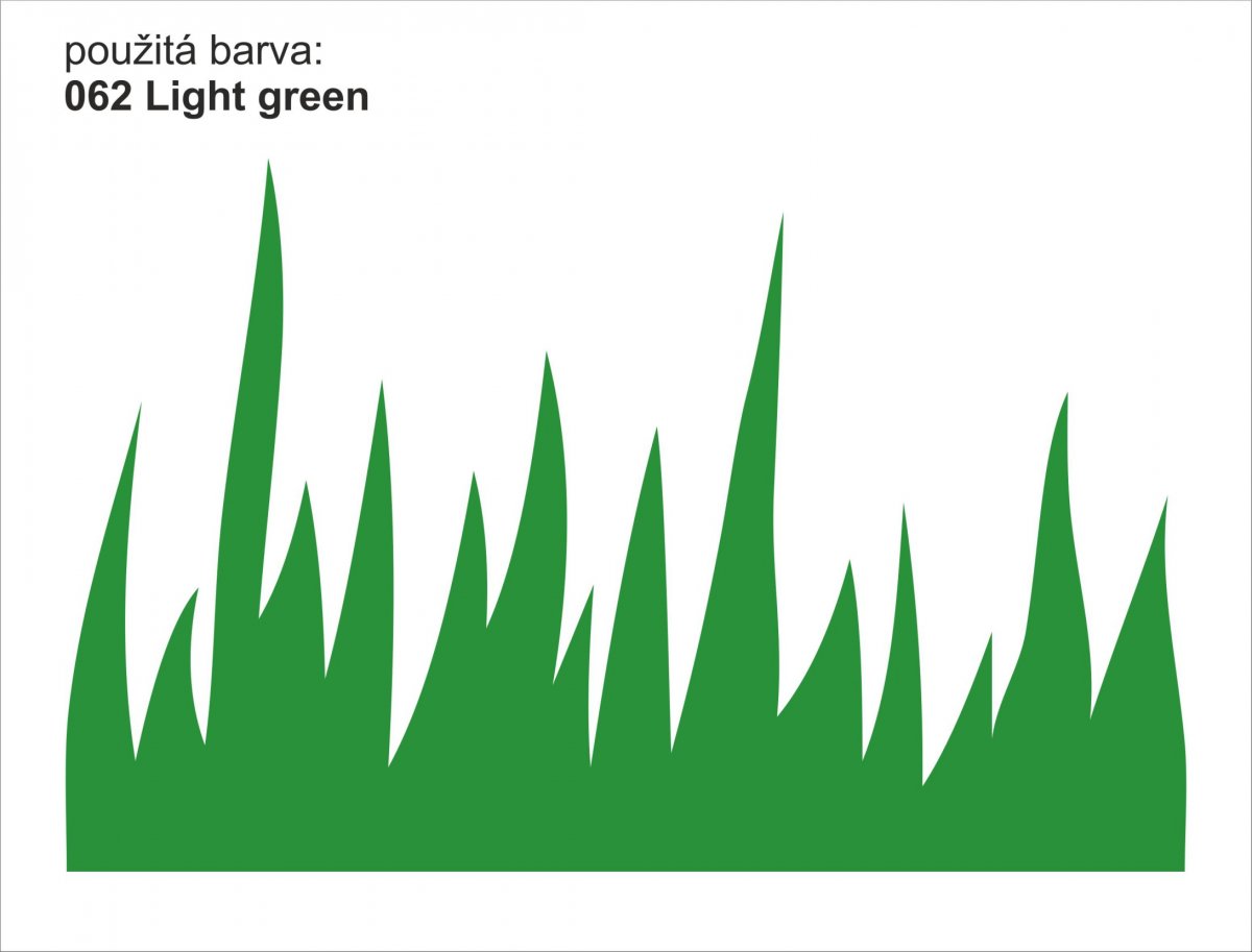 Tráva - samolepka na zeď – Potvor - pomáhat tvořit