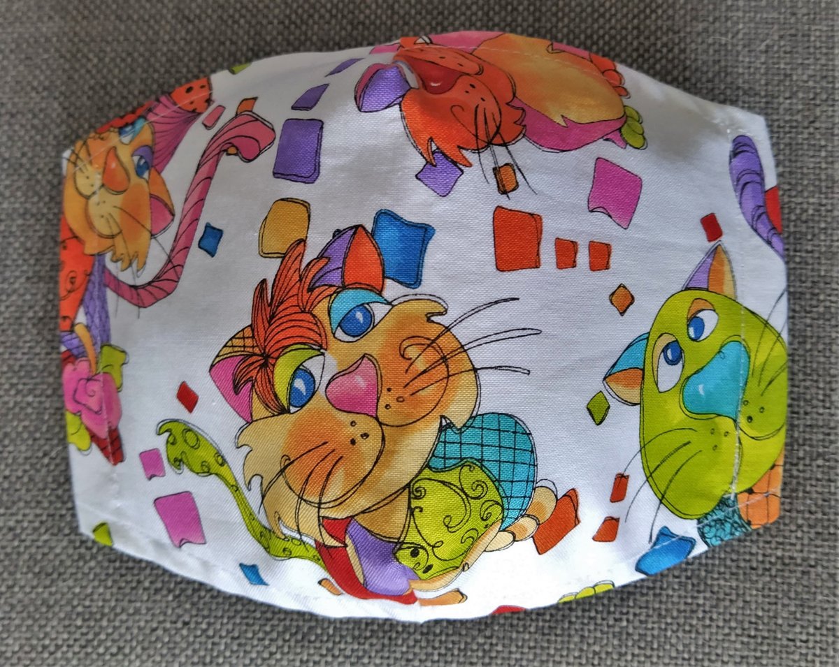 Rouška Designová Veselé kočičky II. – Potvor - pomáhat tvořit