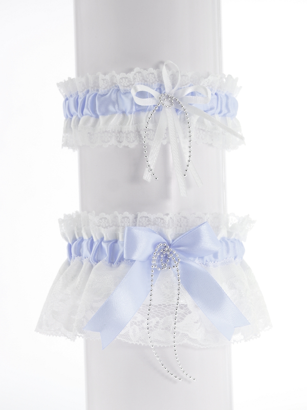 set podvazek pro nevěstu modrý 01P – Potvor - pomáhat tvořit