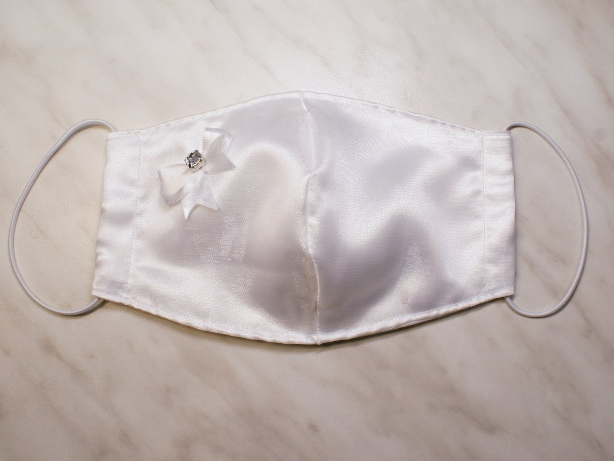 Svatební rouška organza saténová rouška, ústenka společenská. – Potvor ...