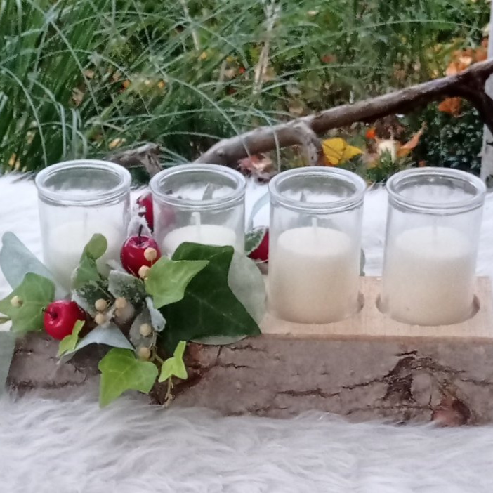 Adventní Svícen Na Dřevě Potvor Pomáhat Tvořit
