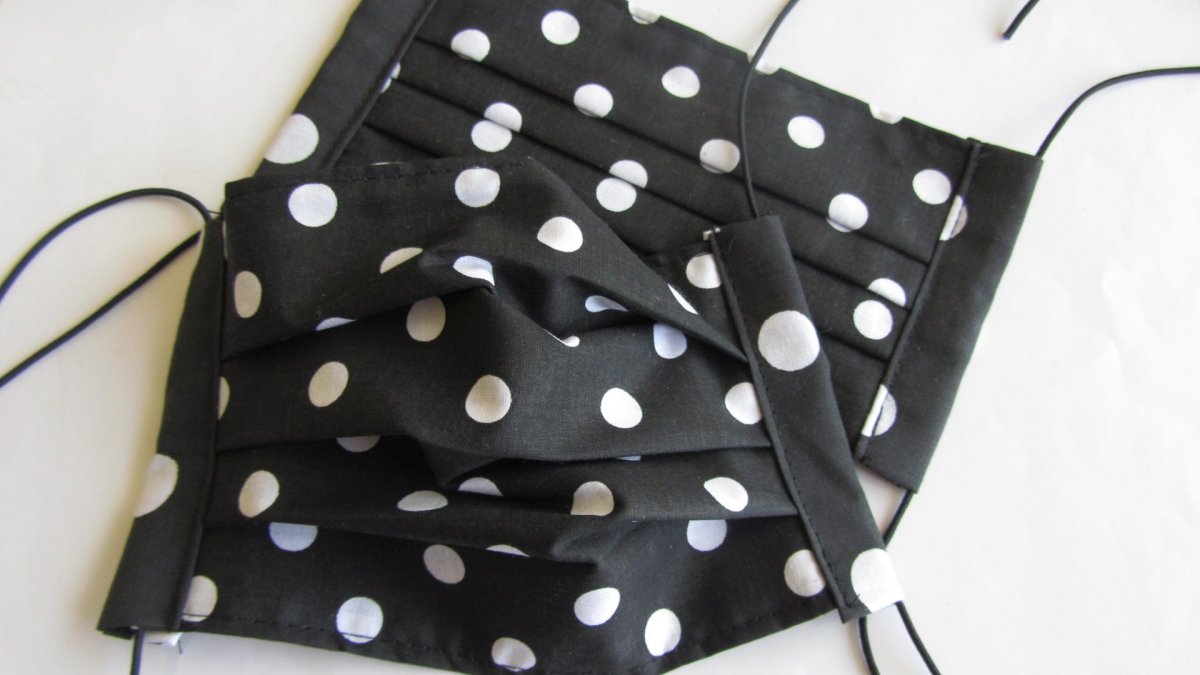 Rouška - Černá se středními puntíky – Potvor - pomáhat tvořit