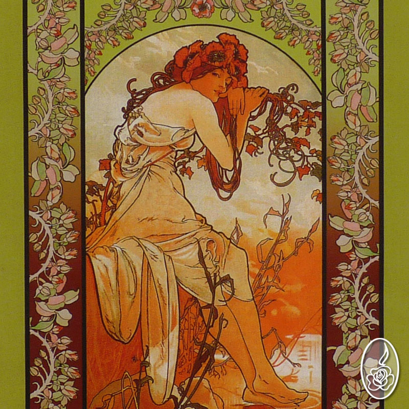 Látkový obrázek Alfons Mucha - Jaro – Potvor - pomáhat tvořit