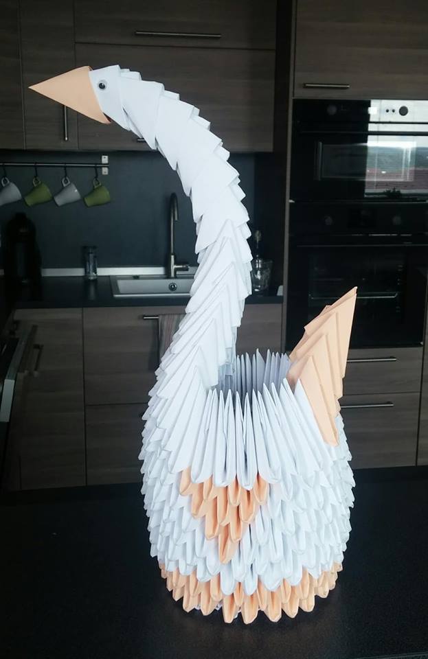 Origami: labuť – Potvor - pomáhat tvořit