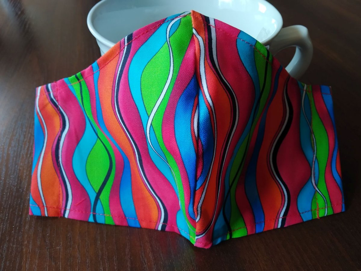 Jednovrstvá rouška designová – Potvor - pomáhat tvořit