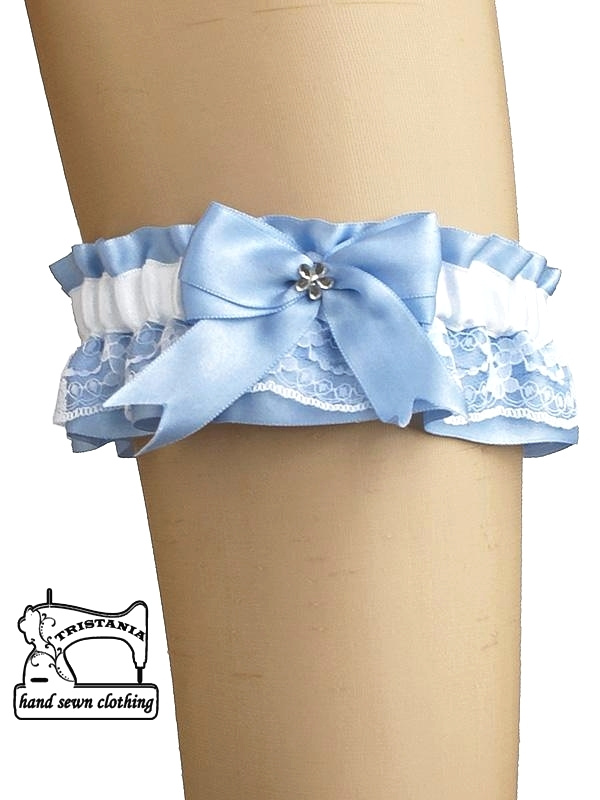 Svatební podvazek modrý, podvazek pro nevěstu 0085 – Potvor - pomáhat ...