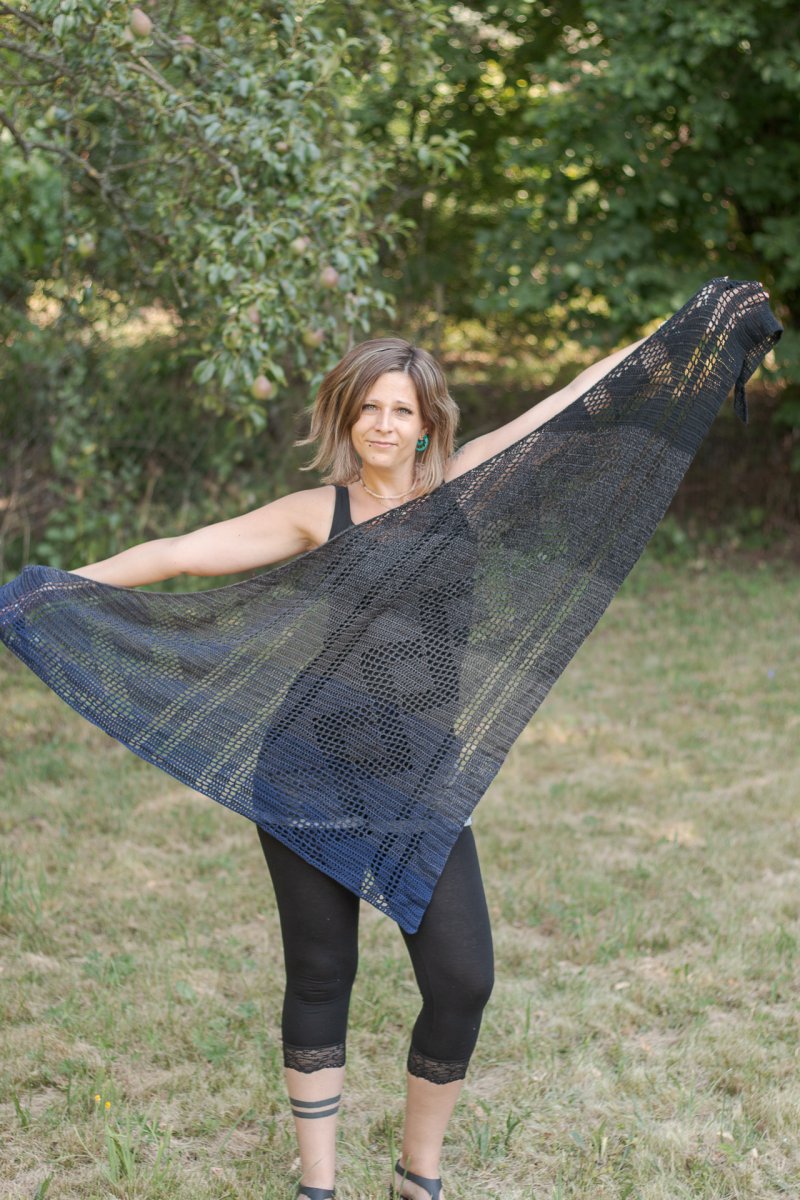 Návod na šátek Yucatan – Potvor - pomáhat tvořit